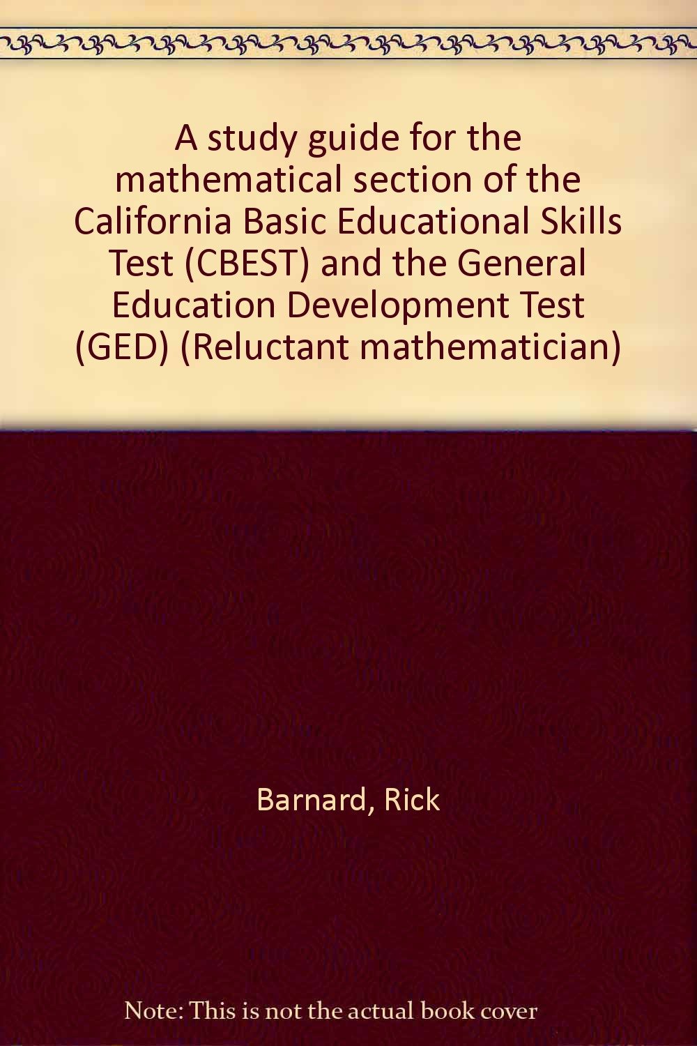 Amazon.com: A study guide for the mathematical section of the ...