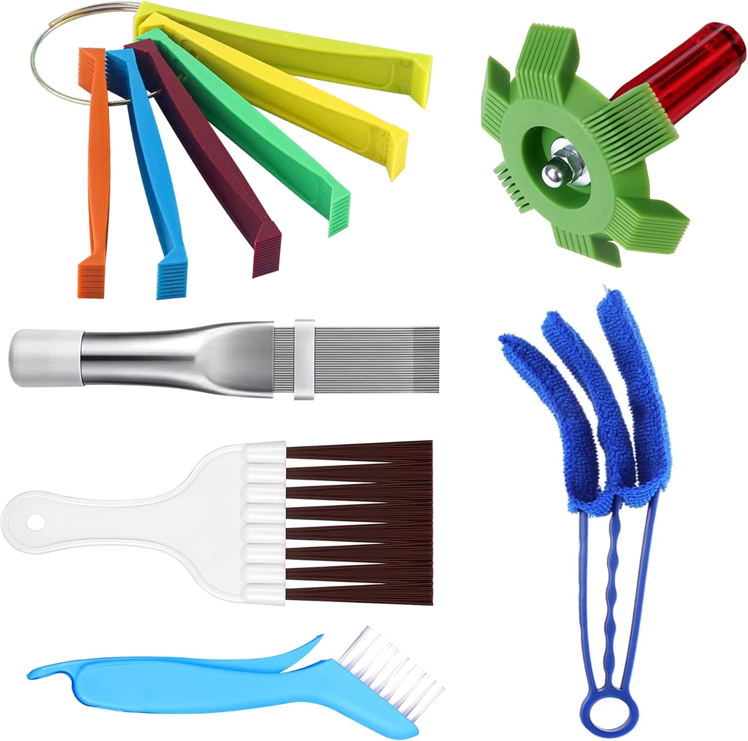 Amazon.com: Jakaphoric 6 Pcs Air Conditioner Fin Comb Cleaner Set, Ac ...