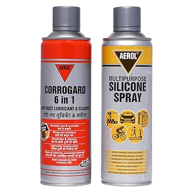Aerol Silicone Lubricant Spray Grade 70 (300g/513ml) and Aerol ...