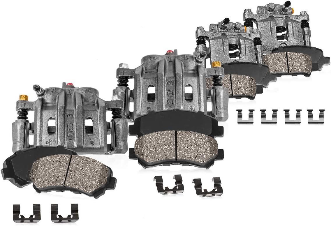Amazon.com: Callahan BRAKE PARTS CCK06610 [4] FRONT + REAR Premium ...