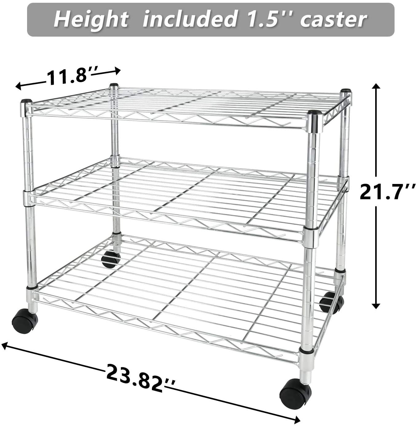 Snapklik.com : YSSOA Heavy Duty 3-Shelf Shelving Unit