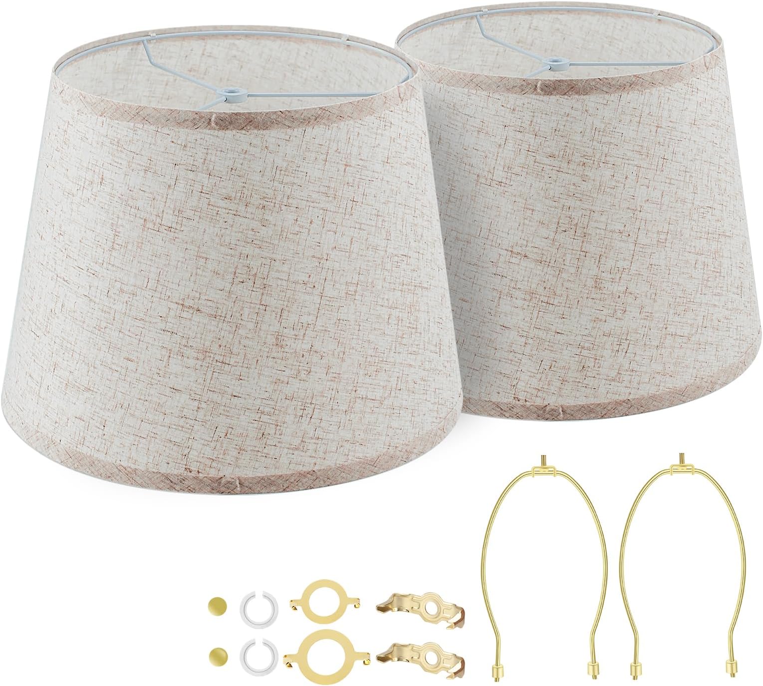 Amazon.com: Angoily Lamp Shades Detachable Fabric Light Shade Cover ...