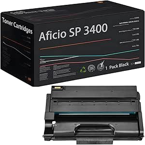 Amazon.com: Wondrx High Yield Black Aficio SP 3400 Toner Cartridges, Compatible with Ricoh ...