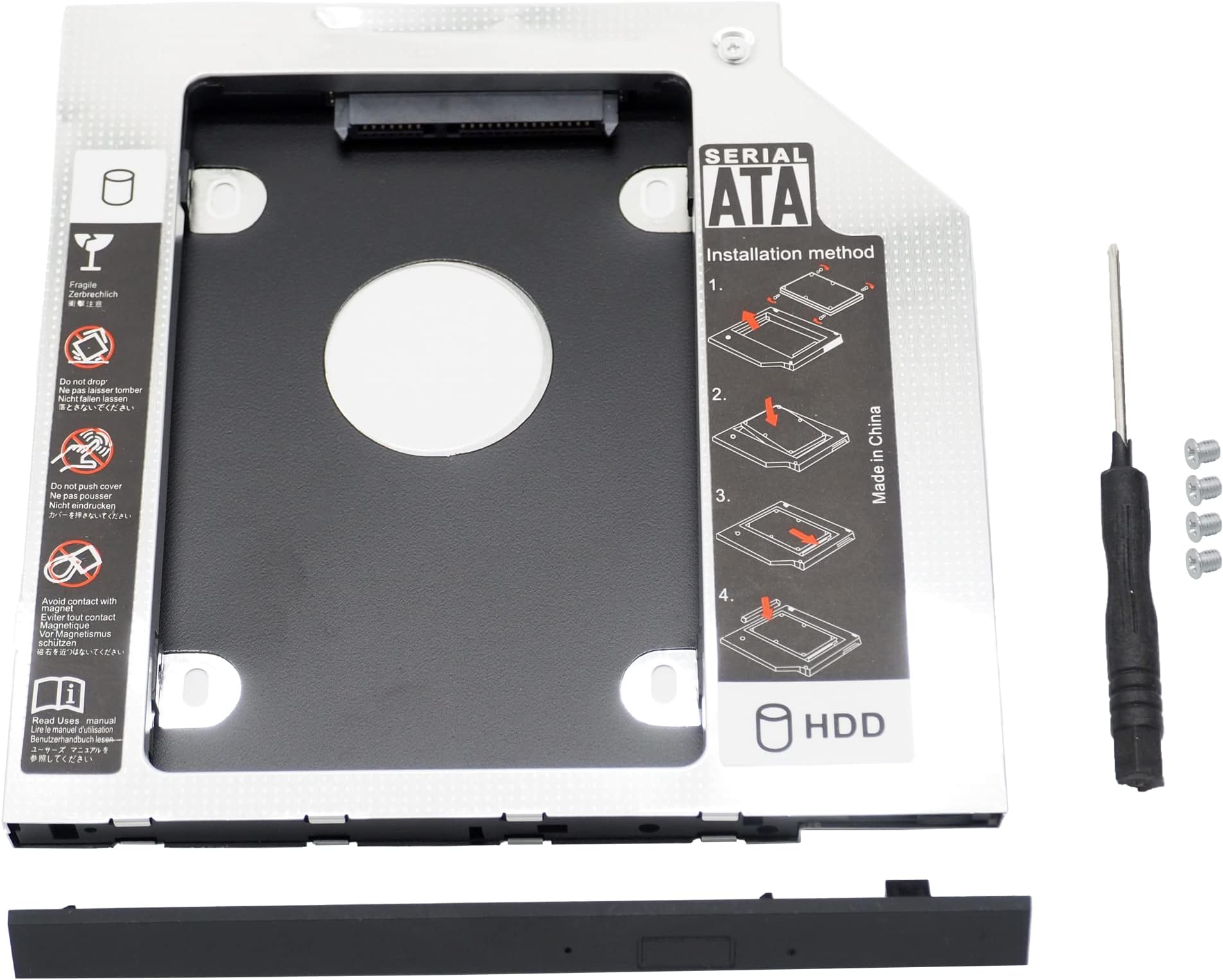 Amazon.co.jp: オーディオファン 光学ドライブ用 SATA 2.5inch SSD/HDD マウンター SATA アダプタ 9 ...