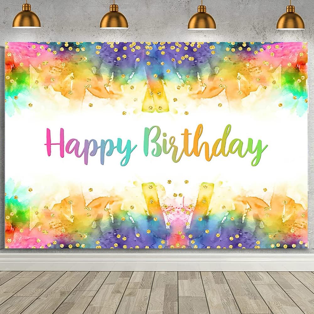 Amazon.com : MEHOFOND 10x7ft Colorful Paint Birthday Backdrop for Boys ...