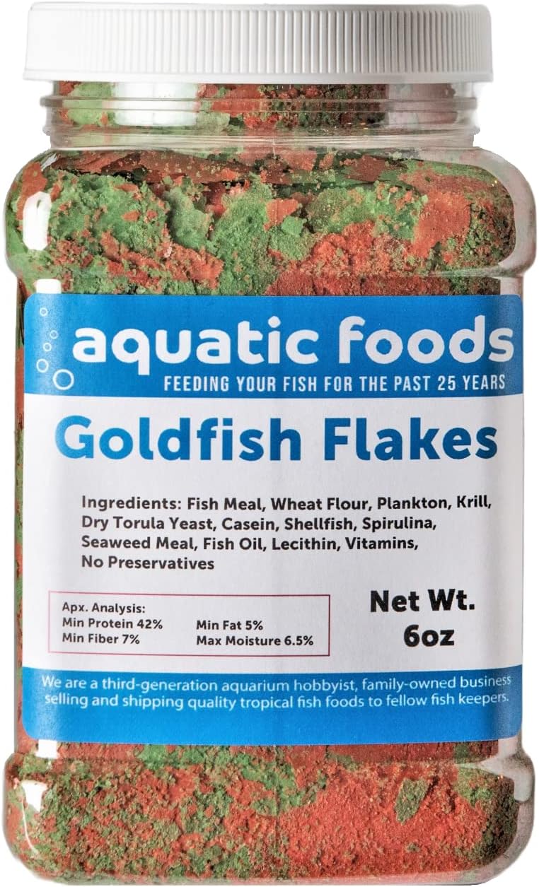 Amazon.com : Aquatic Foods Inc. Goldfish Flakes, Premium Smaller ...