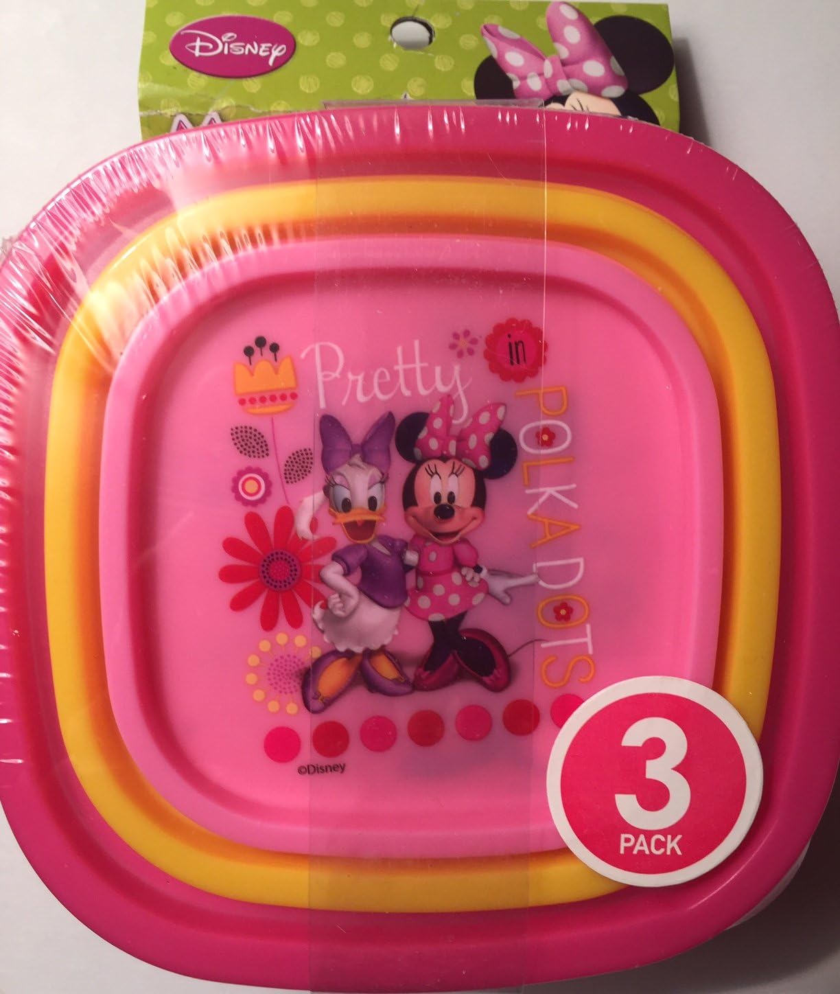 Amazon.com: Disney Minnie Food Storage Containers (3 Pack) : Home & Kitchen