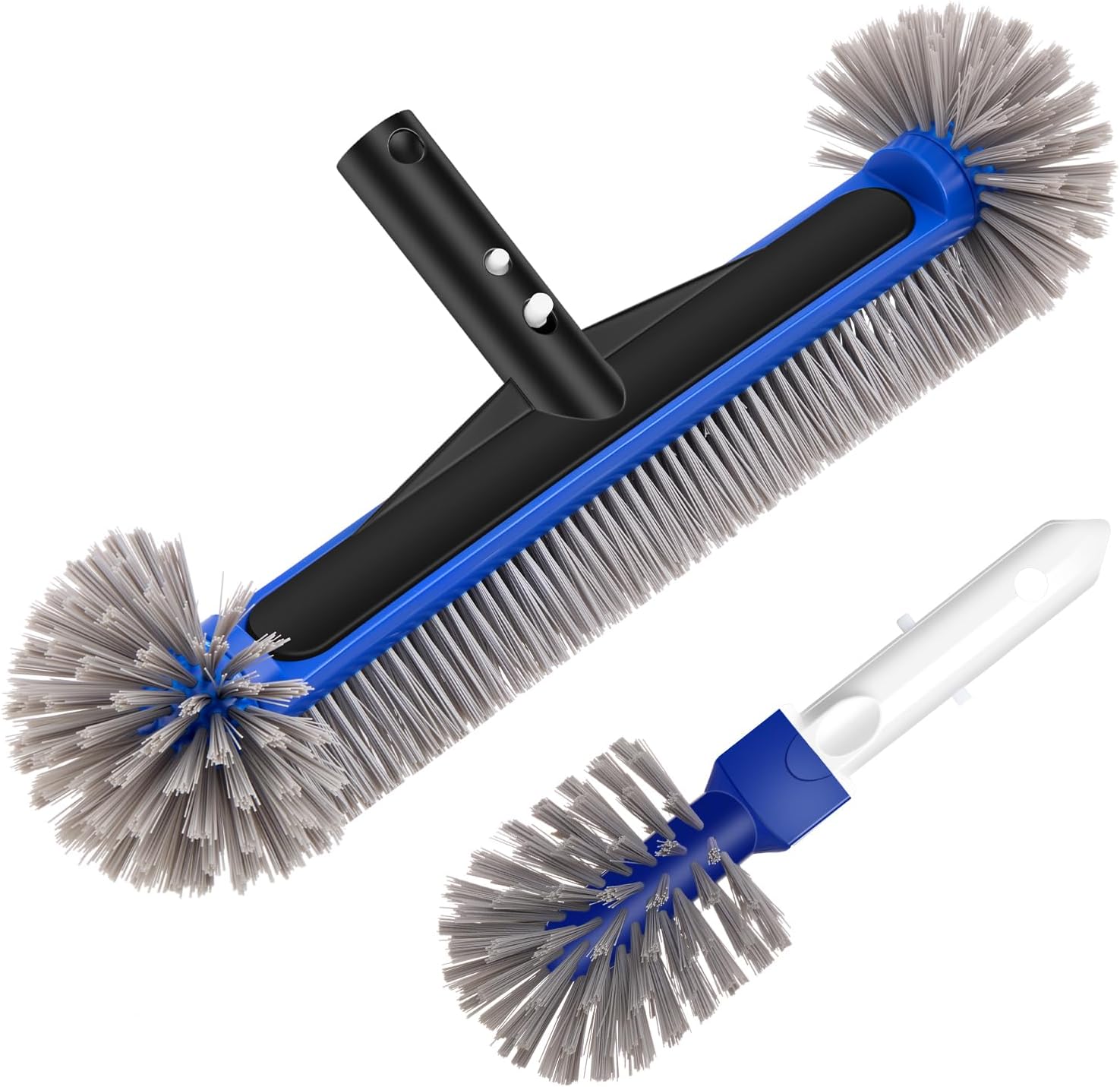 Amazon.com : 16.7'' Swimming Pool Brush Head with Round Ends, EZ Clip ...