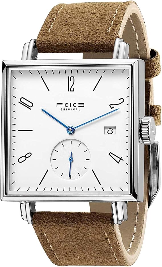 FEICE Unisex Square Watch Men's Bauhaus Automatic Watch Mechanical ...