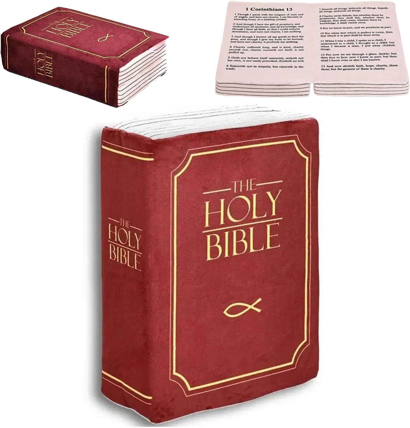 Amazon.com: Scripture Pillow, Bible Verse Pillow, Openable Bible Verses ...