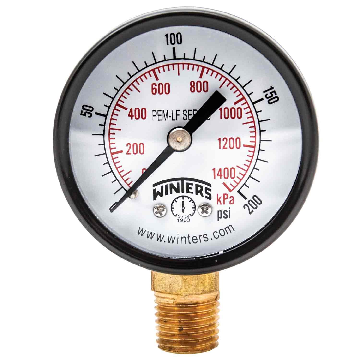 Snapklik.com : Winters 2 Inch Dial Size, Economy Utility Dry Pressure ...