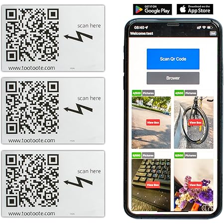 Amazon.com : tootoote qr Code Label for Storage, Smart Storage QR ...