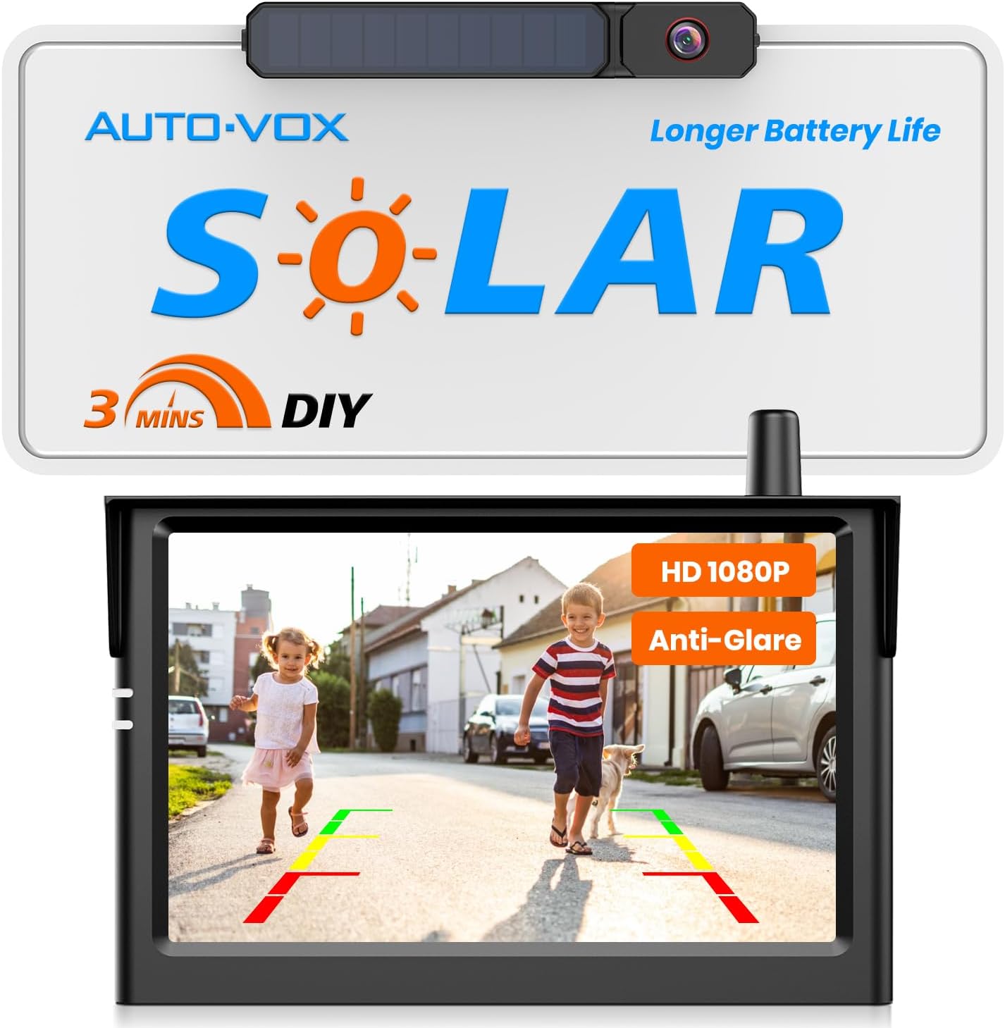 Amazon.com: AUTO-VOX Solar Wireless Backup Camera:3 Mins DIY ...