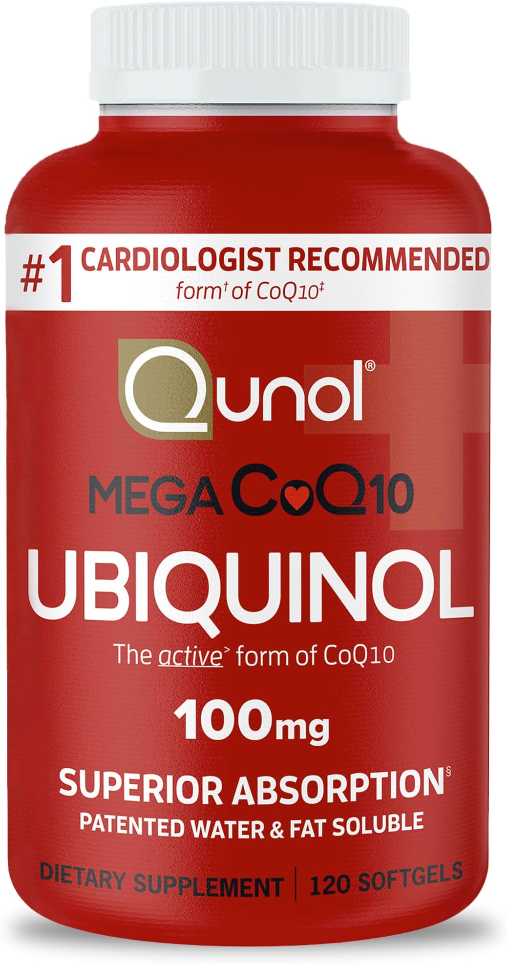 Amazon.com: Qunol Mega CoQ10 Softgels, 100 Mg, 120 Count : Health ...