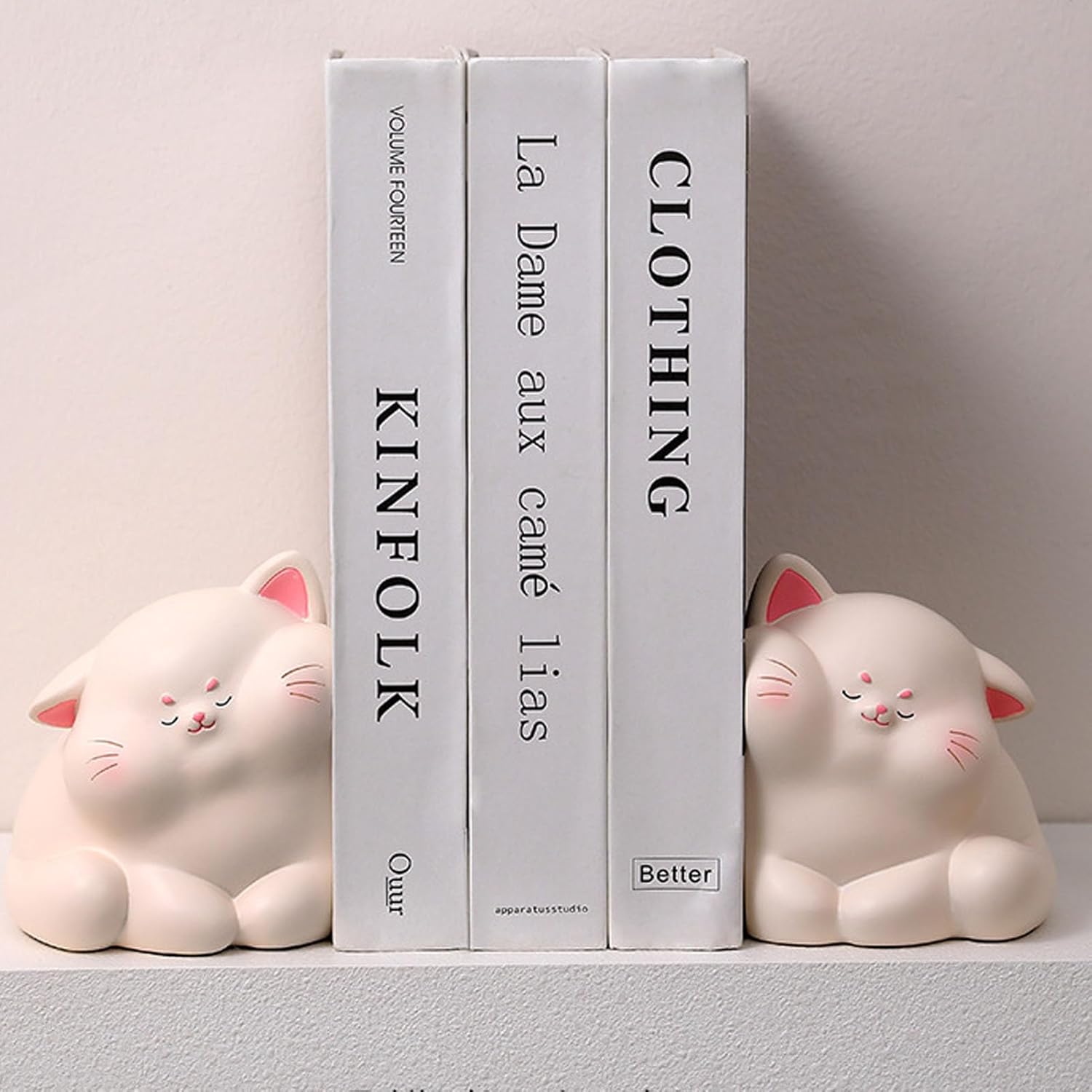 Amazon.com: Cute Cat Bookends,Decorative Bookends,Unique Book Ends to ...