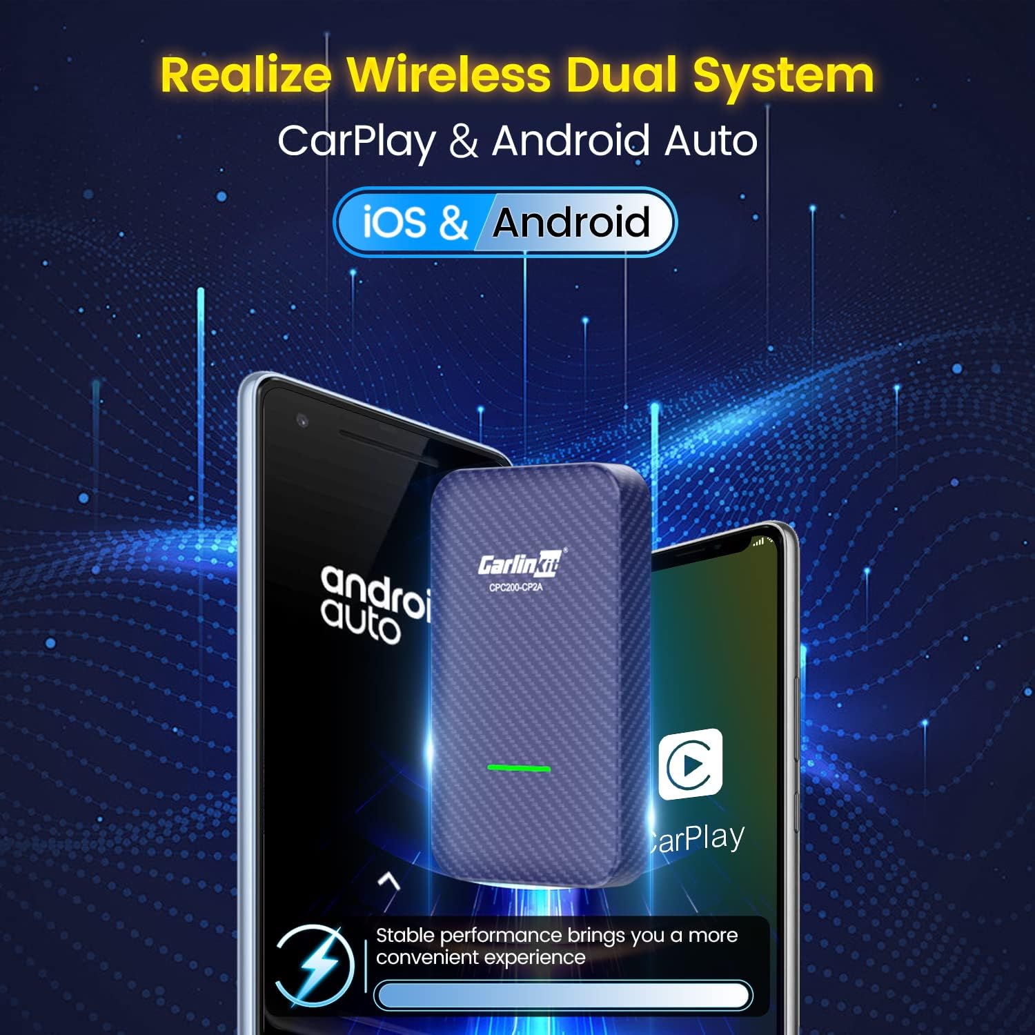 Carlinkit 4.0 Adapter - Wireless CarPlay & Wireless Android Auto ...