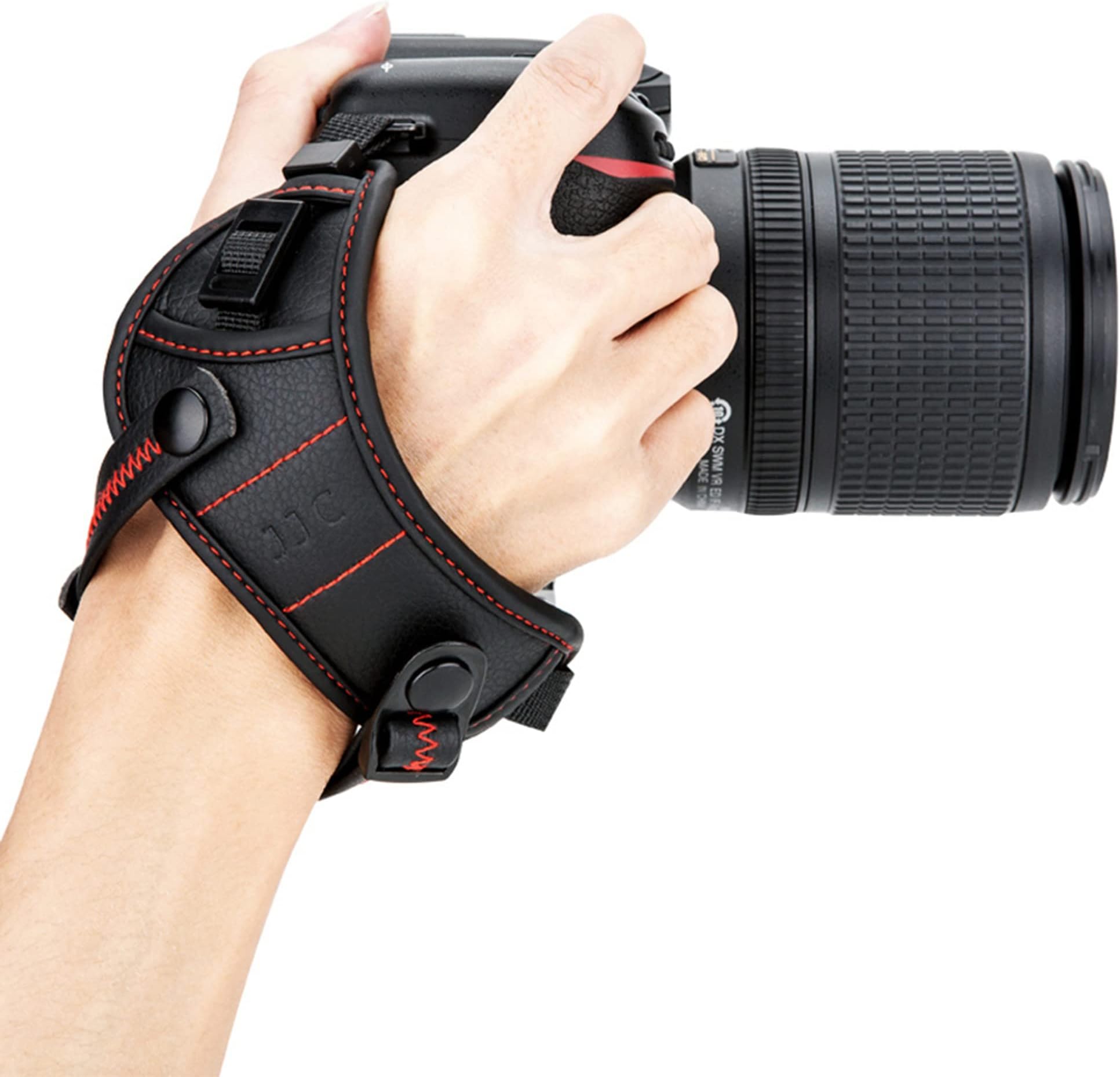 Amazon.com : JJC Deluxe Microfiber Camera Hand Strap, Secure Padded ...