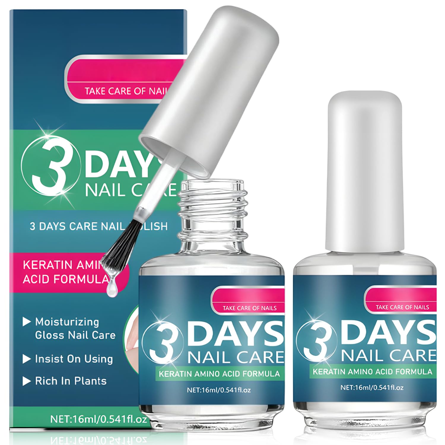 Amazon.com : 3 Days Nail Care - Strengthening and Hydration, Keratin ...