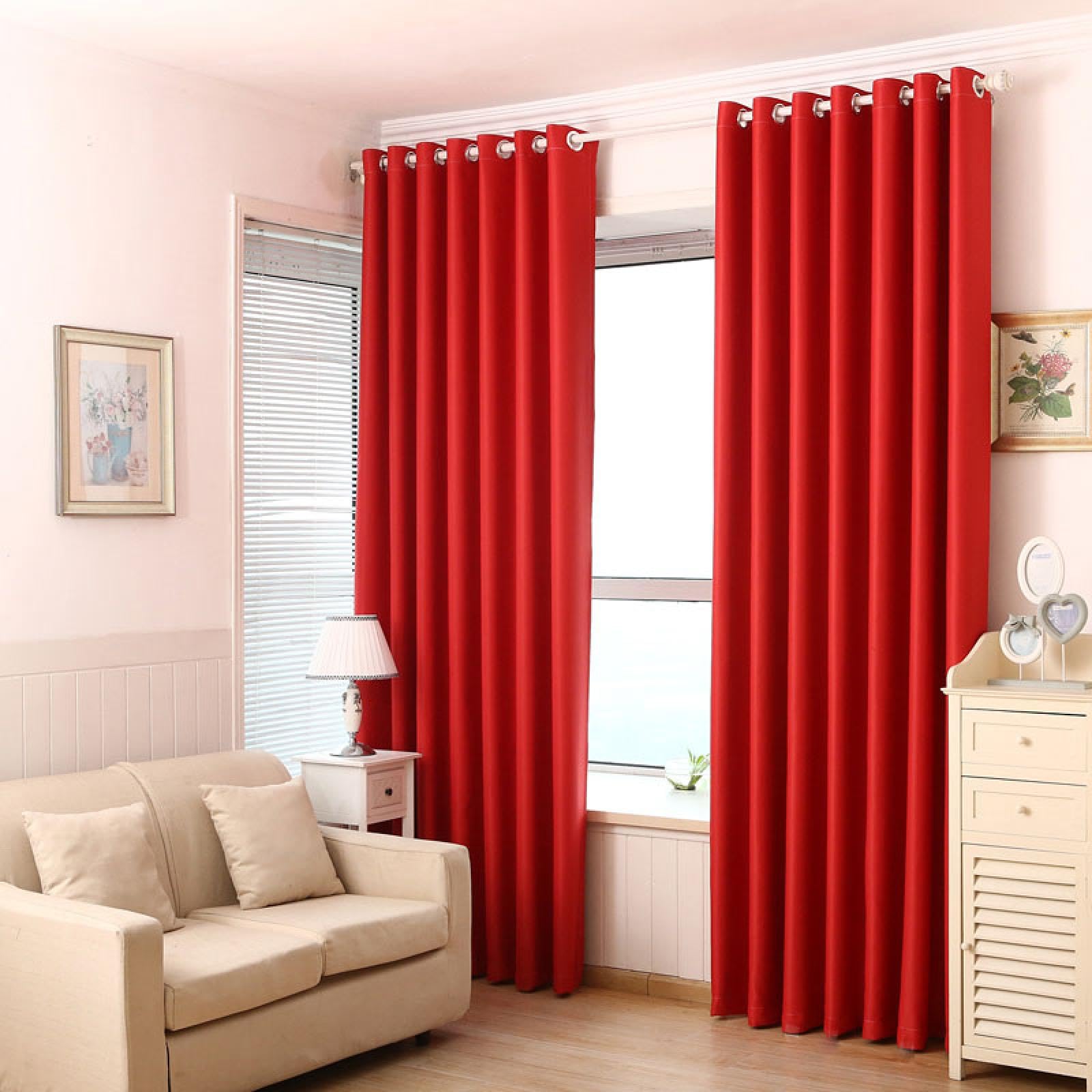 Red Curtains For A Room