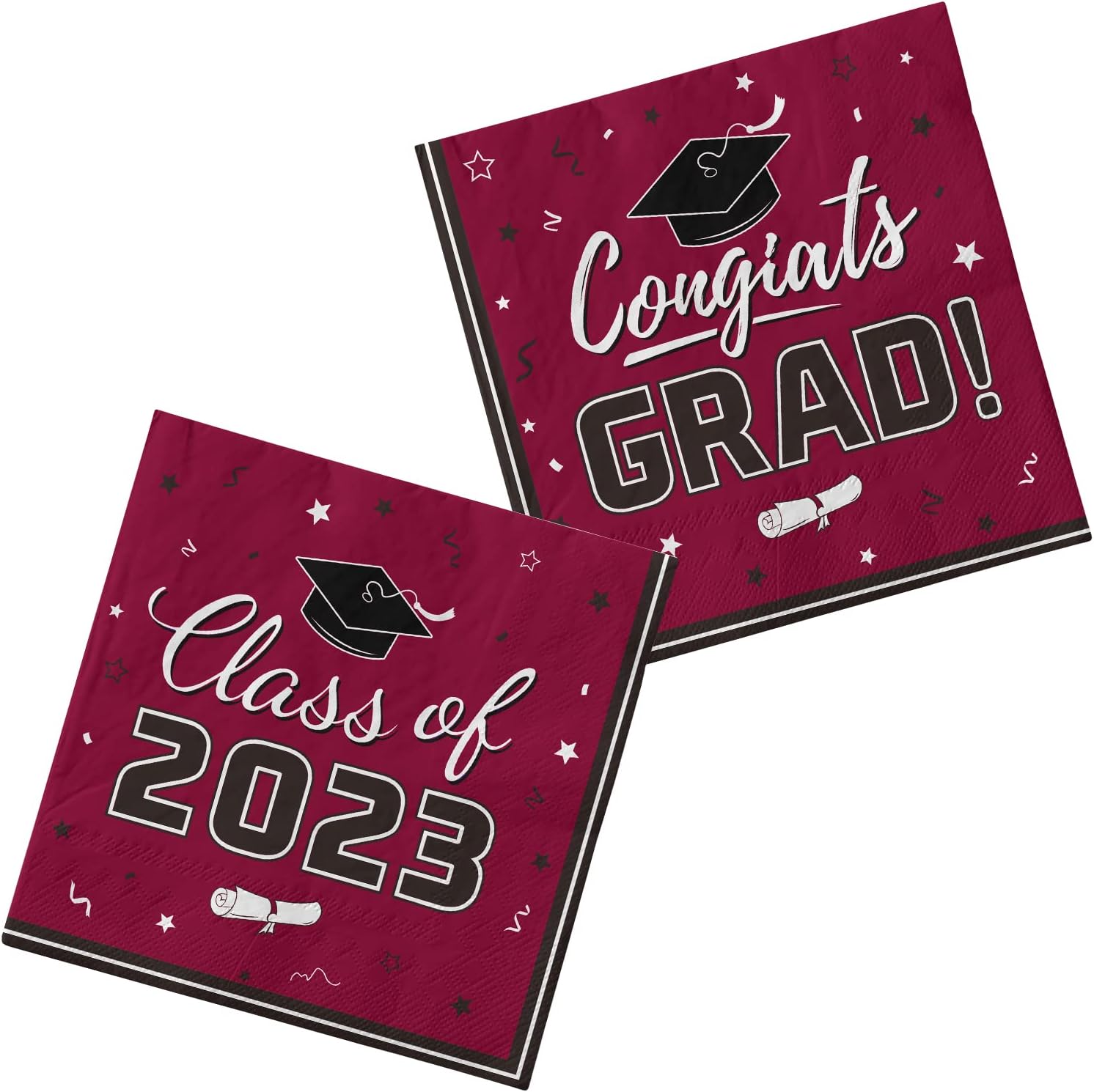 Amazon.com: 50 Packs Graduation Napkins Party Supplies Decorations for ...