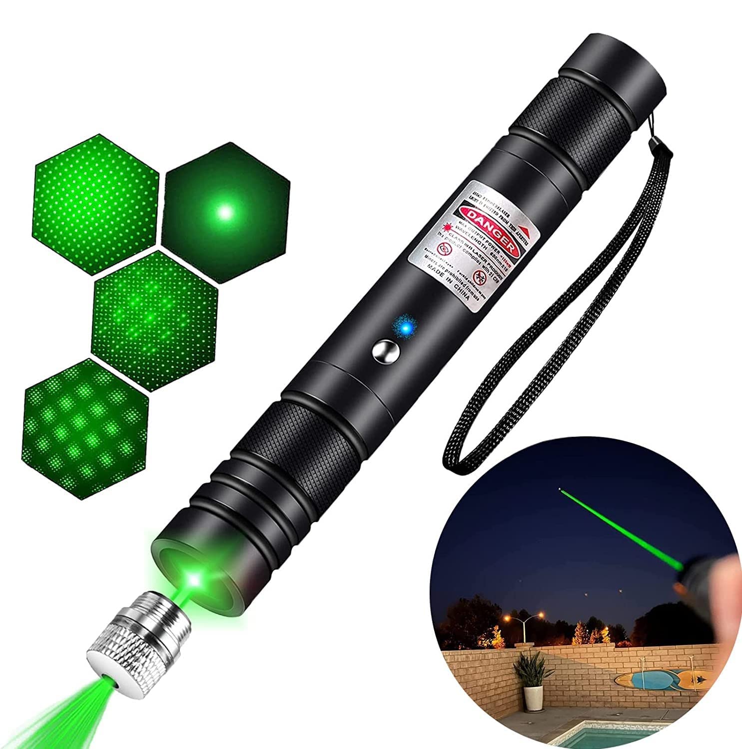 Children's Joy Green Laser Pointer, Long-Range high-Power Laser Pointer ...
