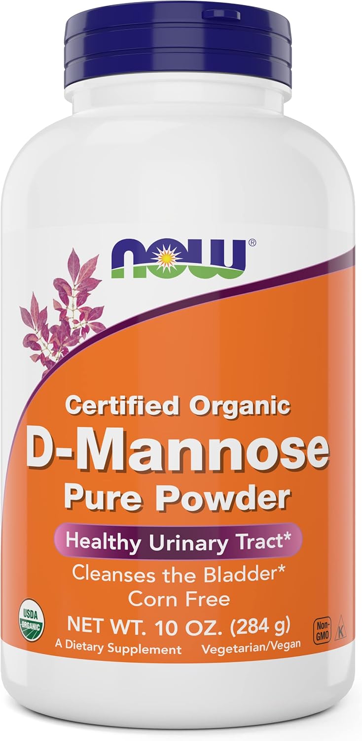 Amazon.com: NOW Foods Pure, Organic D-Mannose 10 oz Powder - Bladder ...