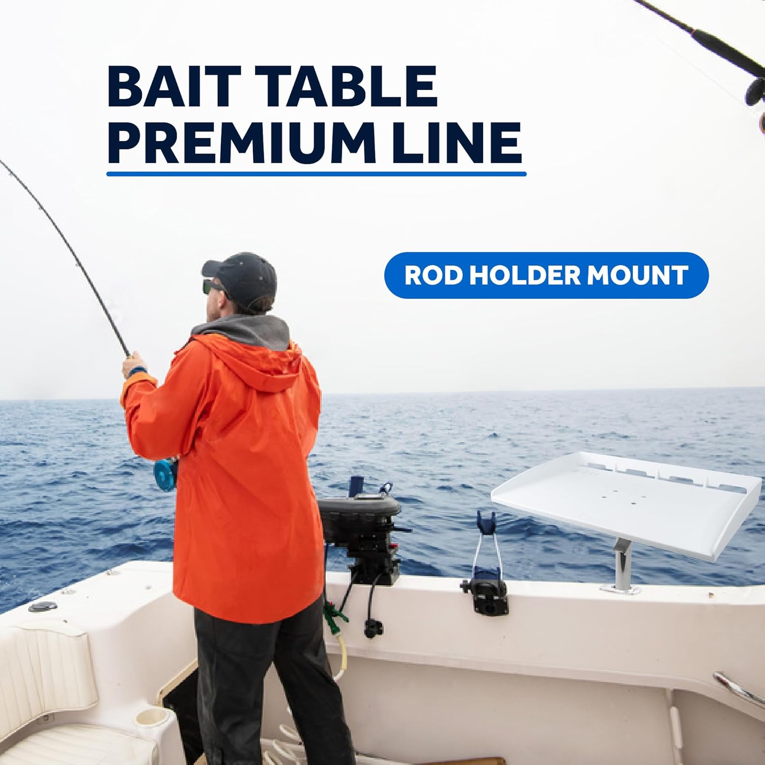 Premium Boat Cutting Board with Rod Holder Mount - Australia | Ubuy