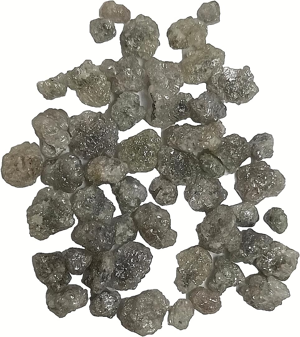 Amazon.com: 1.31 Ct Natural Rough Loose Diamond Silver Color Sparking ...