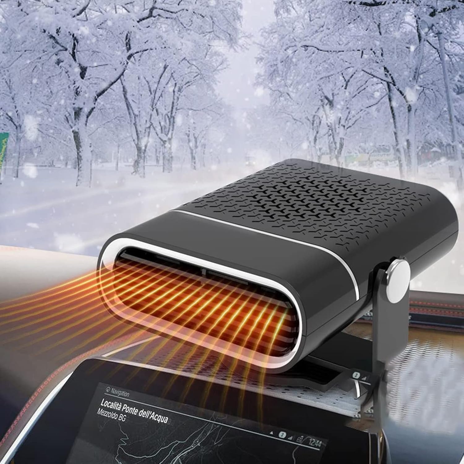 Amazon.com: Car Heater Defroster, 2 in 1 12V 150W Auto Car Windshield ...