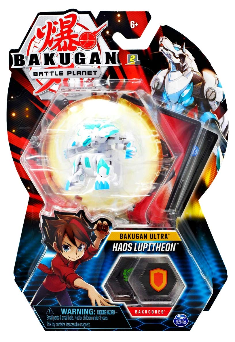 Bakugan Ultra Haos Lupitheon 3 Inch Tall Collectible Transforming ...
