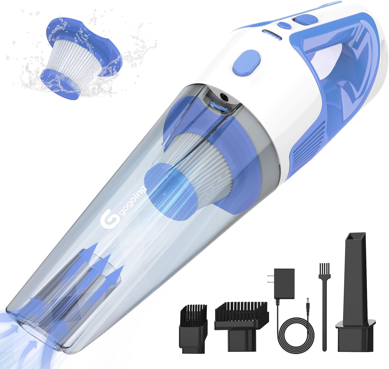 Amazon.com: Car Vacuum Cleaner, Handheld Vacuum Cordless with 12000Pa ...