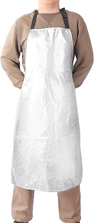 Amazon.com: egowz Heat Resistant Apron, Aluminum foil high temperature ...