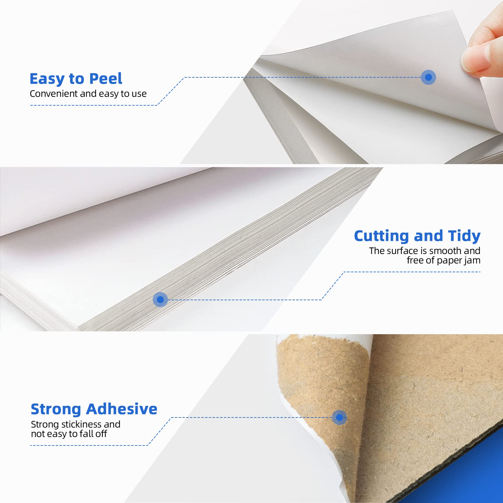 Snapklik.com : Printholic 1000 Half Sheet Self Adhesive Shipping Labels ...