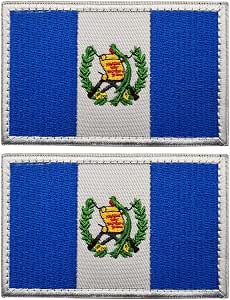 Amazon.com: 2Pcs Guatemala Flag Morale Embroidered Patches Fastener ...