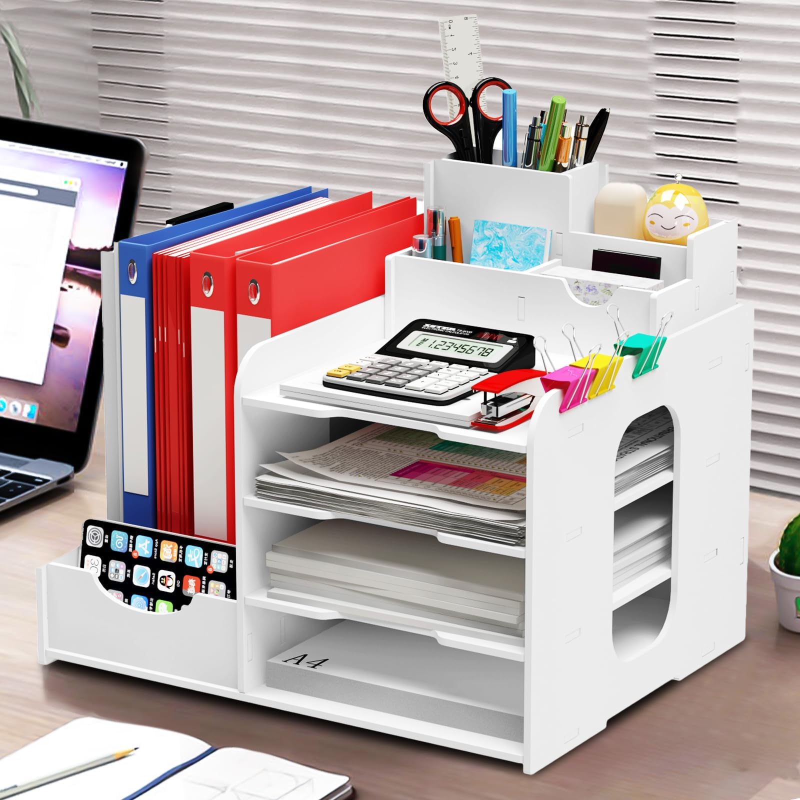 Cinnani Organisateur de Bureau Multifonctionel Boîte de Rangement ...