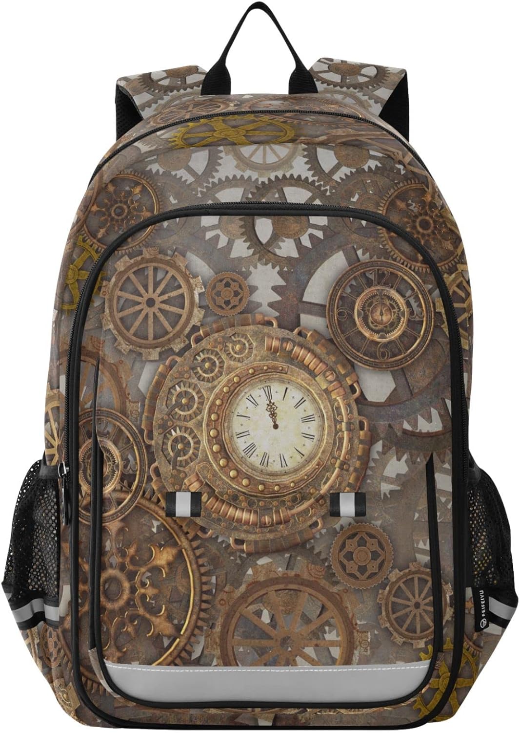 Amazon.com | ALAZA Steampunk Clock Backpack Daypack Bookbag | Casual ...