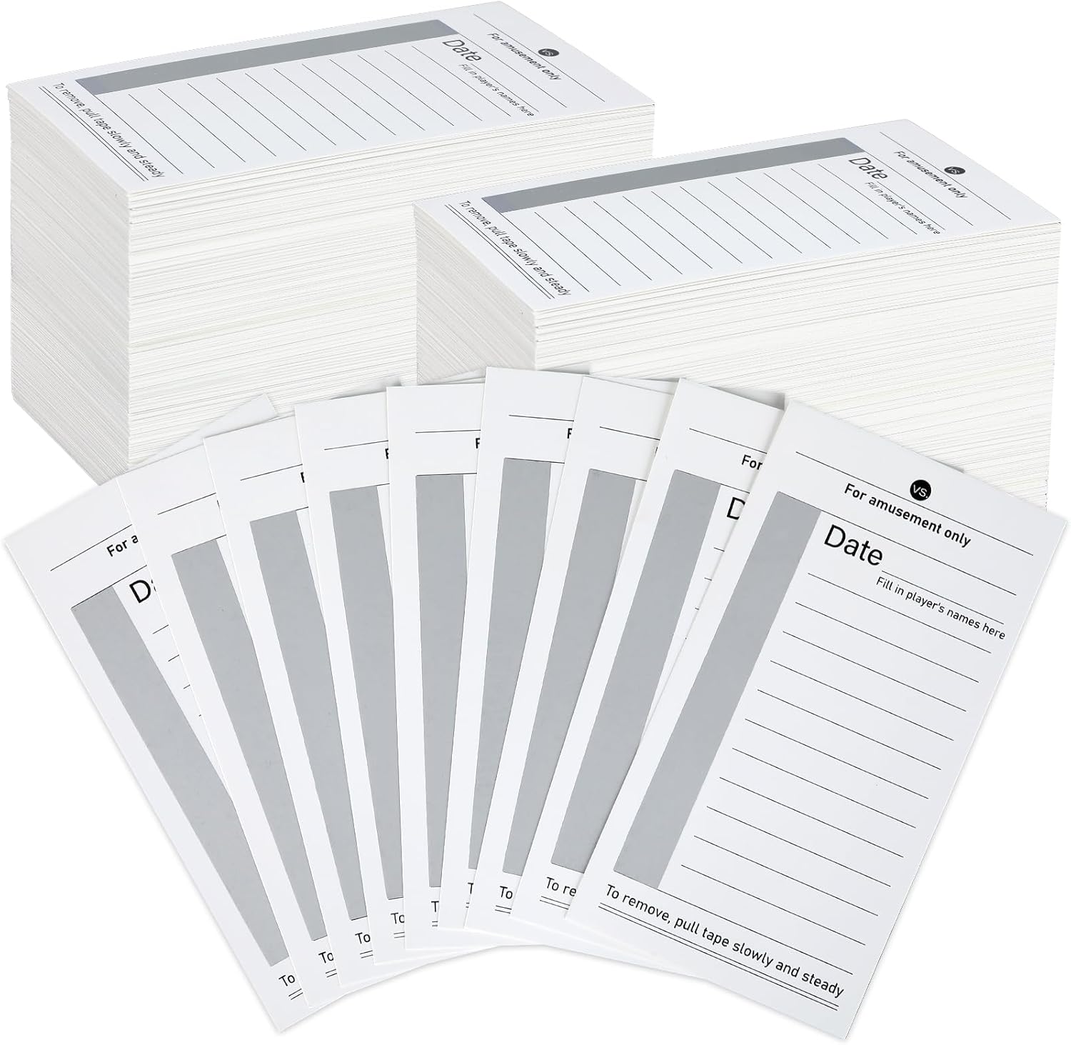 Amazon.com: 200 Packs 10 Line Sports Strip Cards Super Football Bowl ...