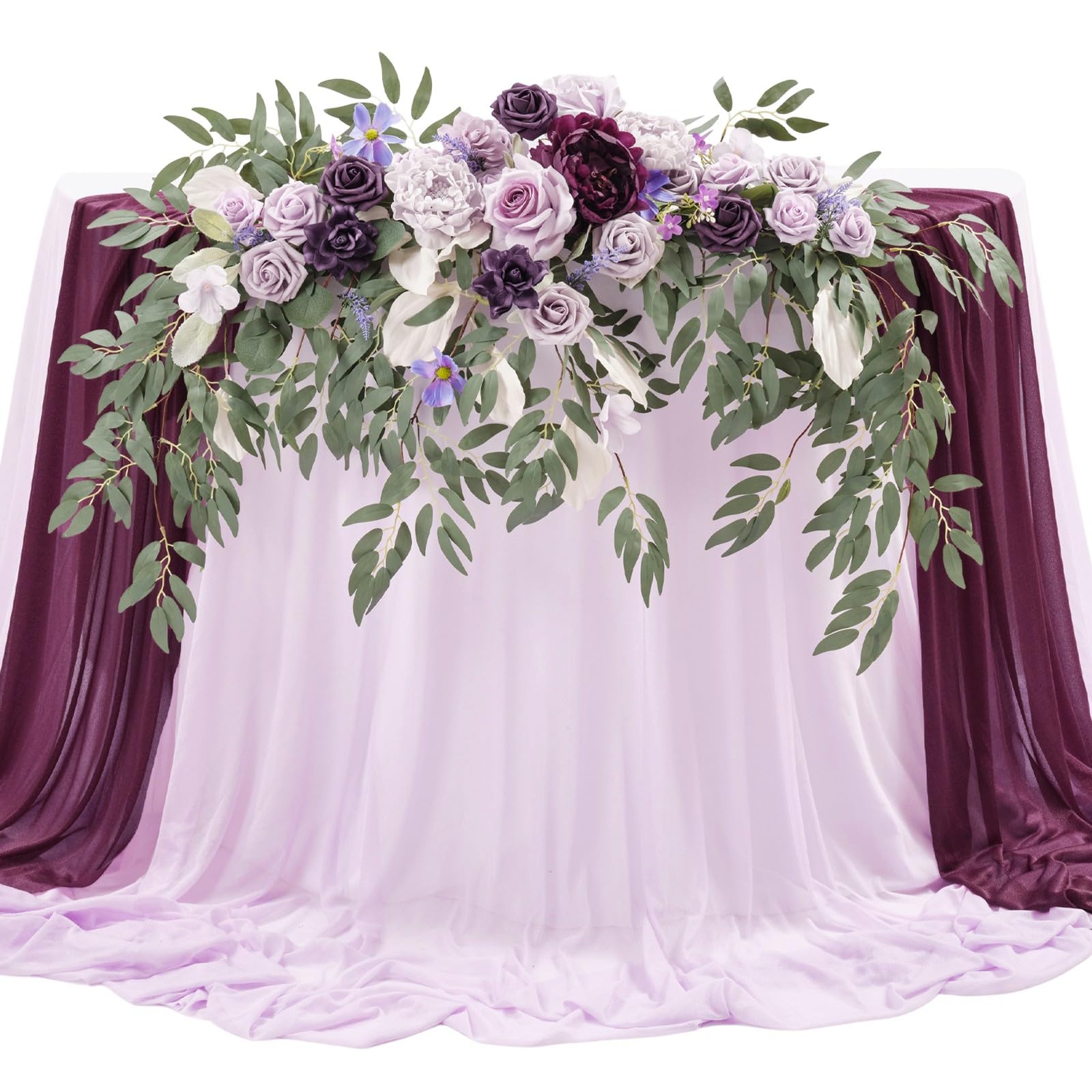 Amazon.com: TINGE TIME Artificial Sweetheart Flower Swag with Table ...