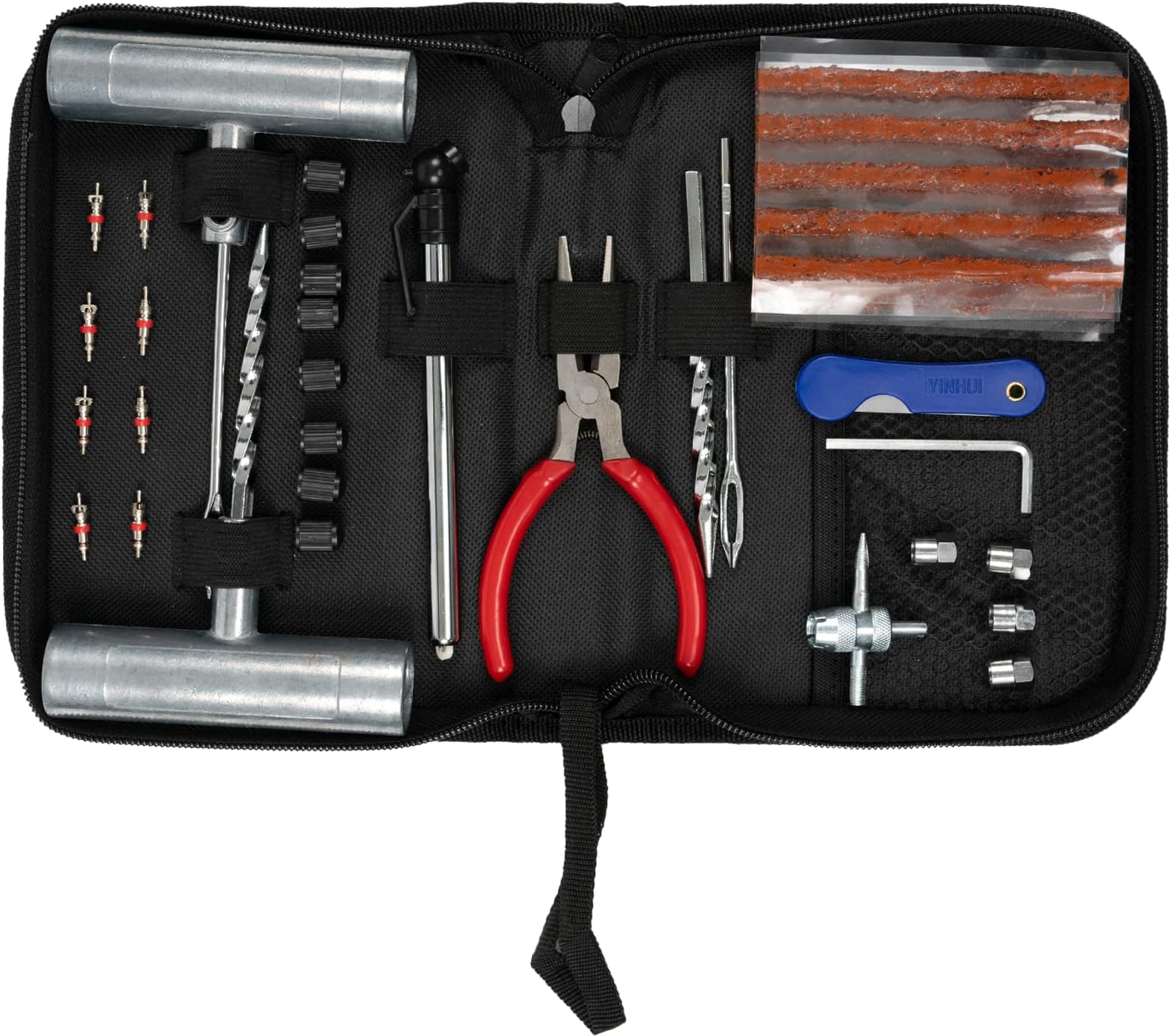 45 Pcs Set Tyre Puncture Repair Kit,Tubeless Tyre Repair Kit,Heavy Duty ...