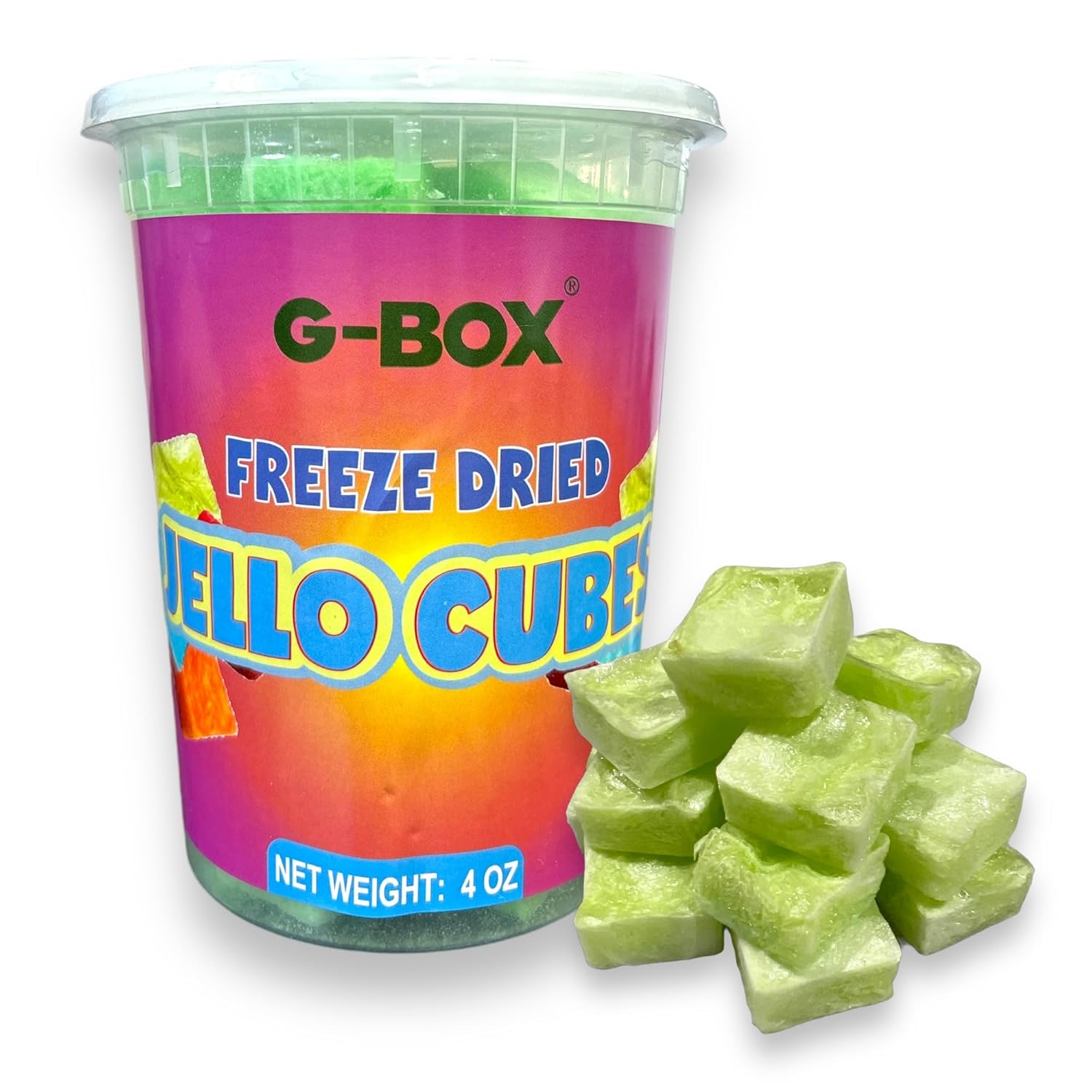 G-Box Freeze-Dried Lime Jello Cubes - 4 oz | Thailand | Ubuy
