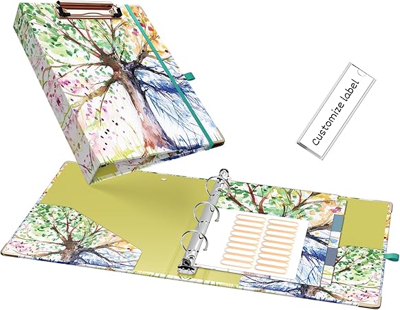 Amazon.com : EYROZILL Mini 3 Ring Binder 1 Inch for 5.5" x 8.5" Paper ...