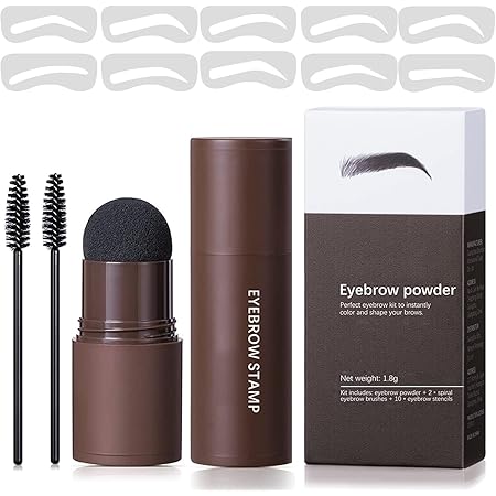 Amazon.com : Eye-Brow Stamp Stencil Kit, Waterproof Brow Stamp Shaping ...
