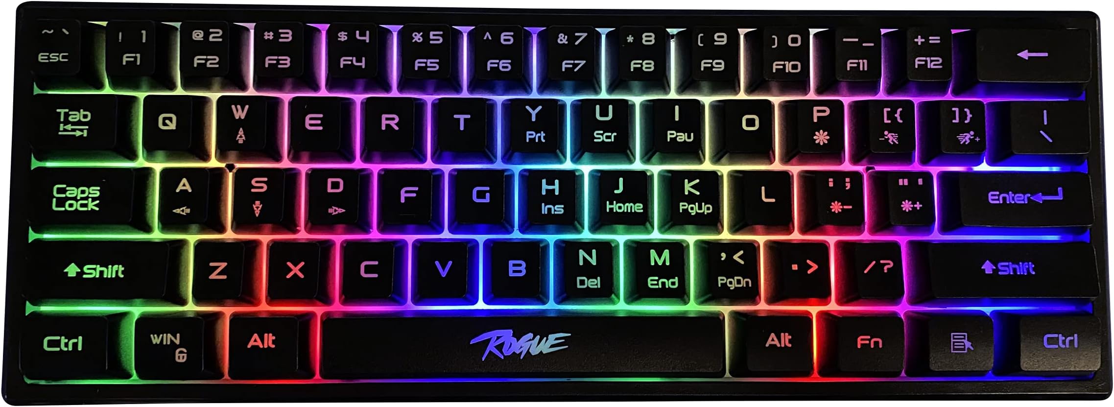 Amazon.com: ROGUE Silent 60% Gaming Keyboard, RGB Backlit Ultra-Compact ...