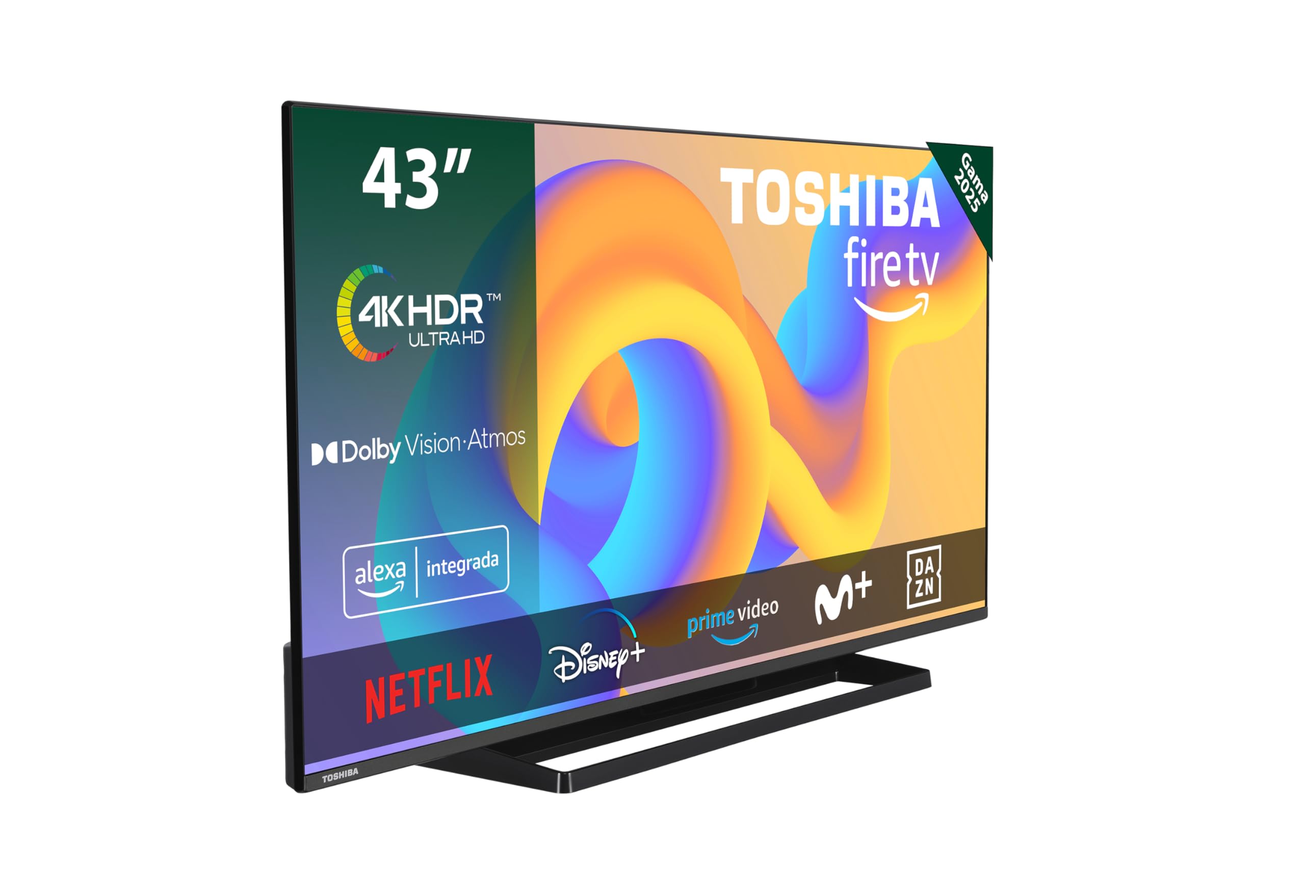 Toshiba 43UF3F63DAE 4K UHD Smart Fire TV 43 Pulgadas (Ultra HD, HDR10 ...