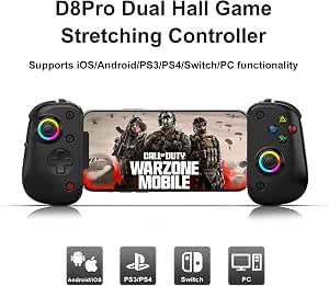 MAGIC BLOCK Wireless Mobile Gaming Controller, RGB Joystick, Linear ...