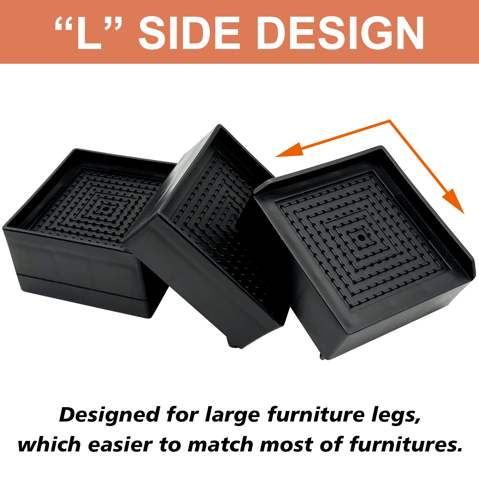 JONHWI Bed Lifts Risers, Heavy Duty Furniture Elevator in Heights of 2 ...