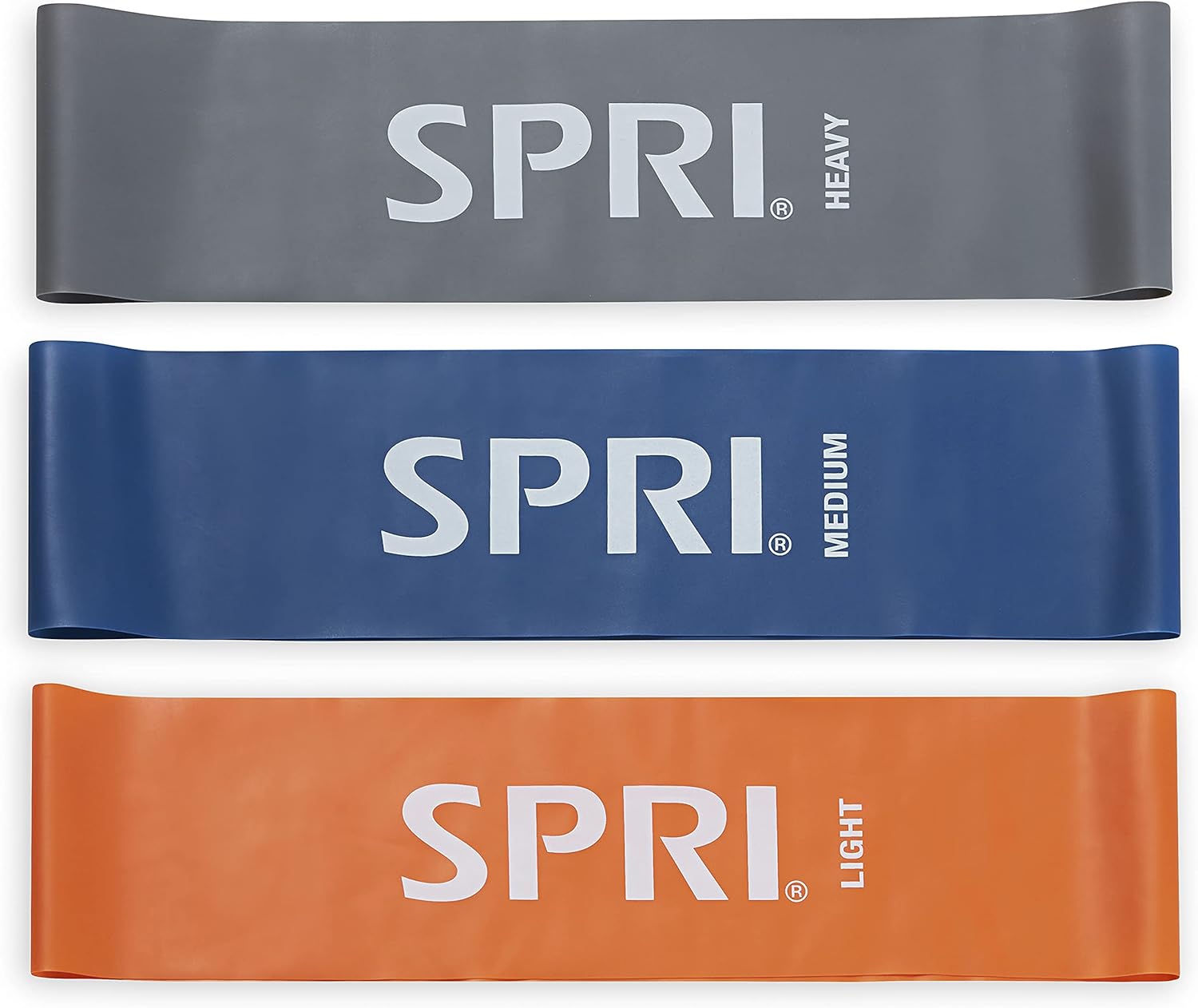 SPRI Standard Loop Bands 3-Pack - Resistance Band Kit Set, 3 Levels of ...
