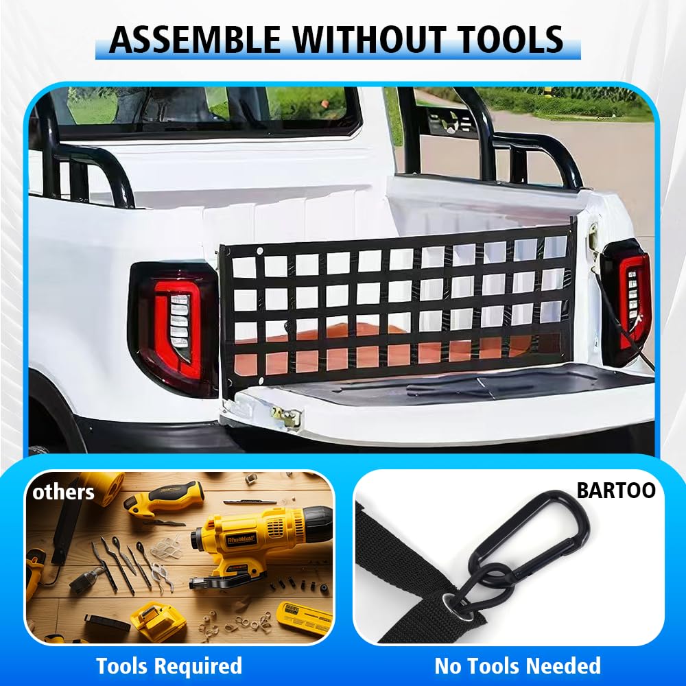 Snapklik.com : BARTOO Tailgate Net For Pickup Truck Bed, 60 X 18 ...