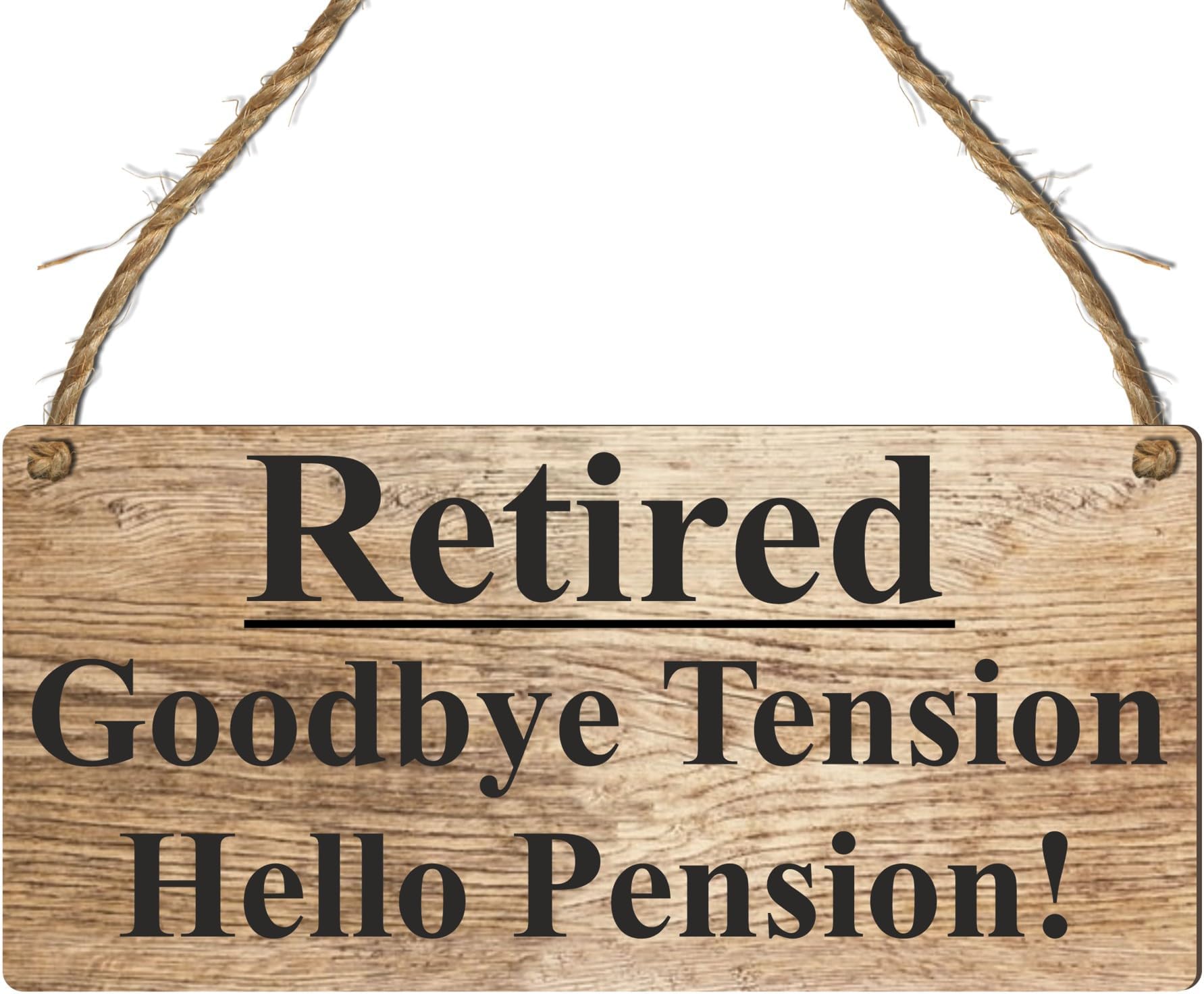 RED OCEAN RETIRED Ask Someone Else Retirement Hanging Wood Heart ...