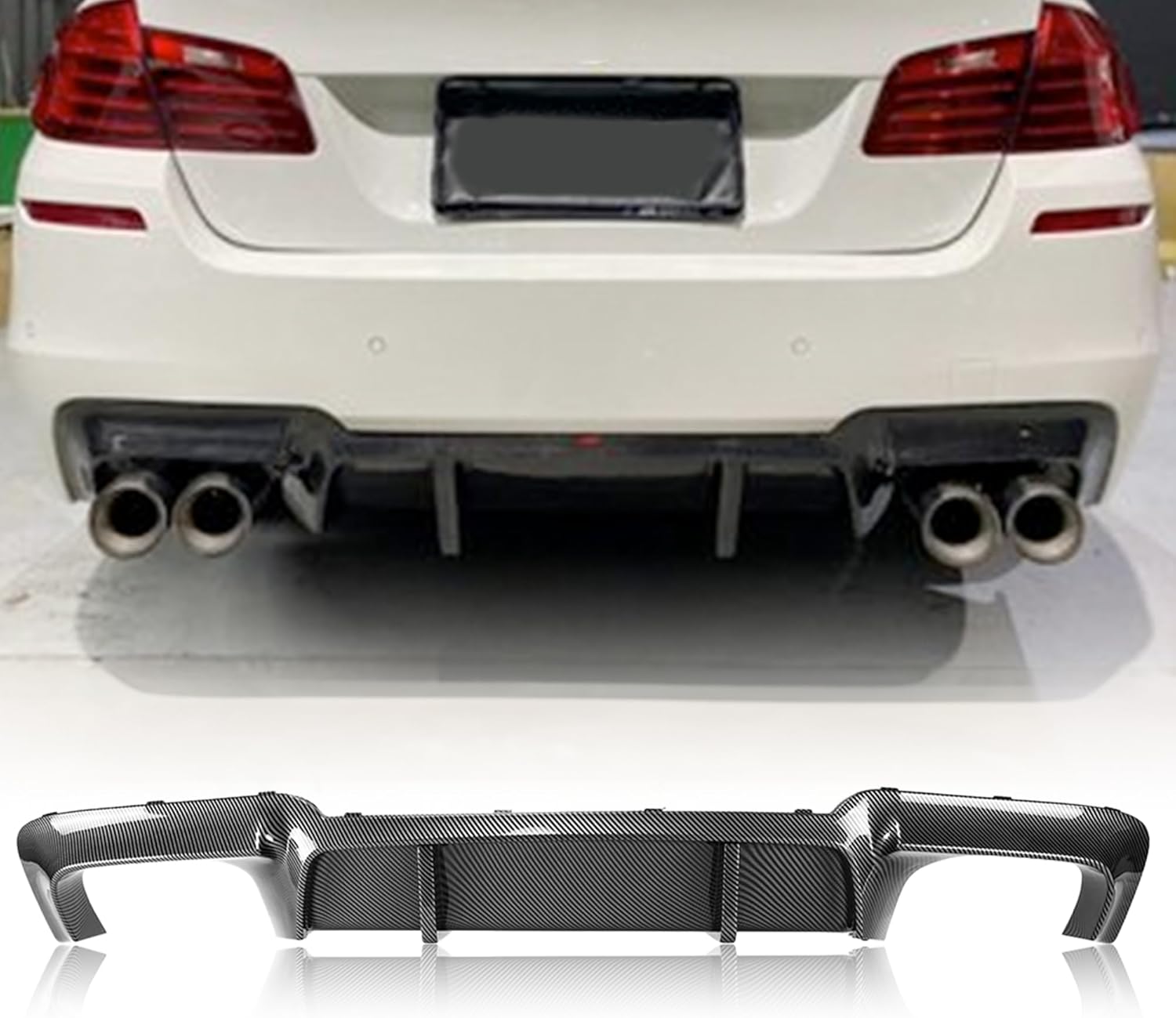 Amazon.com: Rolling Gears Rear Bumper Diffuser Compatible with 2010 ...